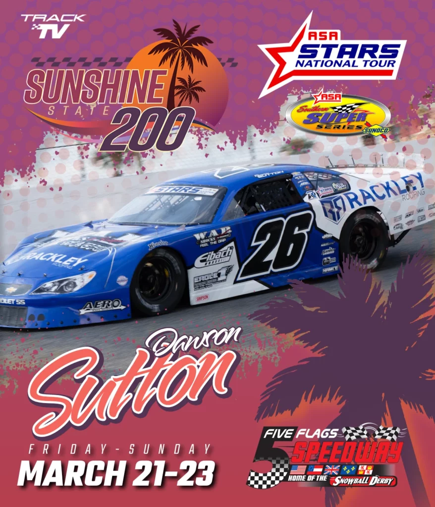 Dawson Sutton Enters Sunshine State 200 | ASA STARS National Tour