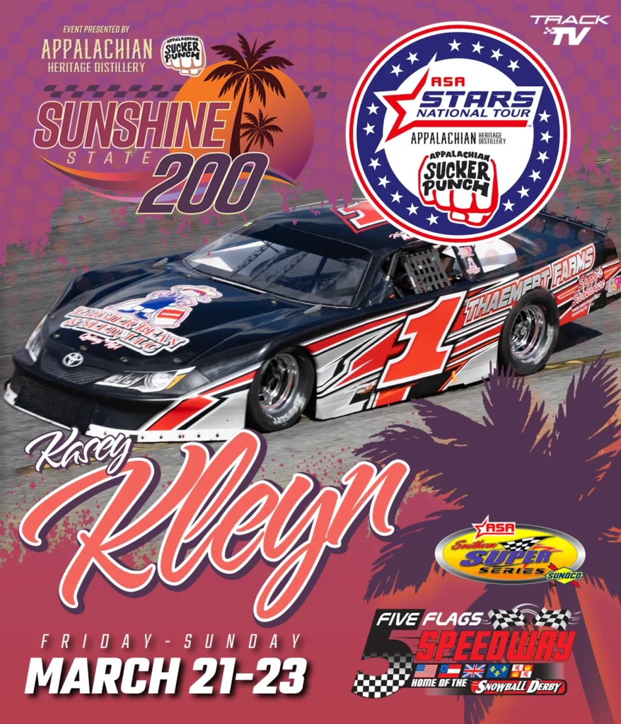 Kasey Kleyn Enters Sunshine State 200 | Appalachian Sucker Punch ASA ...