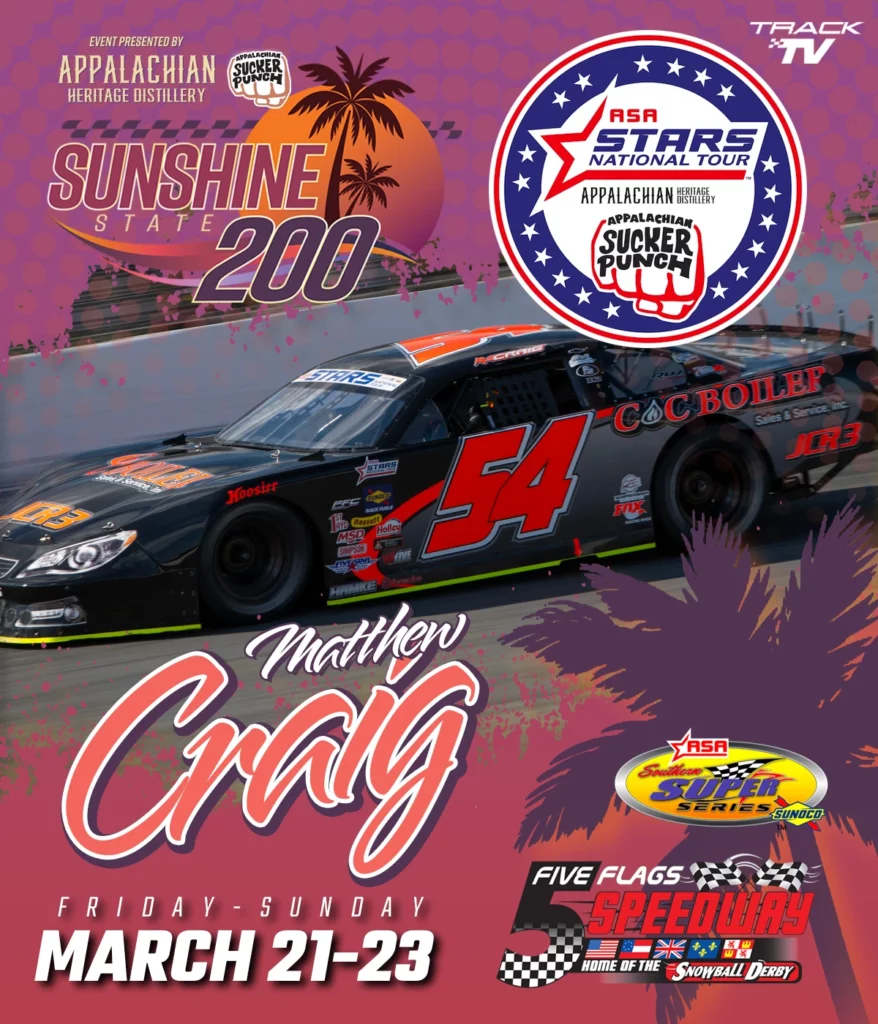Matthew Craig Enters Sunshine State 200 | Appalachian Sucker Punch ASA ...